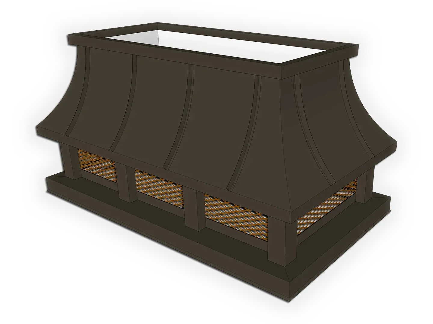 Concave Roof Chimney Cap / Shroud | KM Sheet Metal
